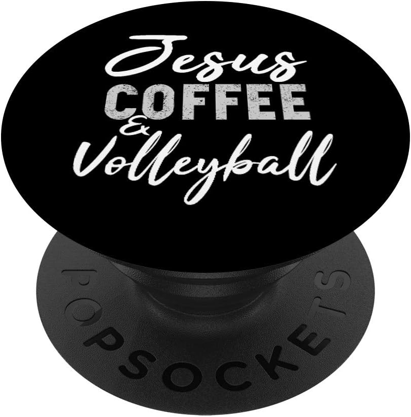 Amazon.com: Jesus Coffee and Volleyball Cute Sport Volley Coach Gift ...