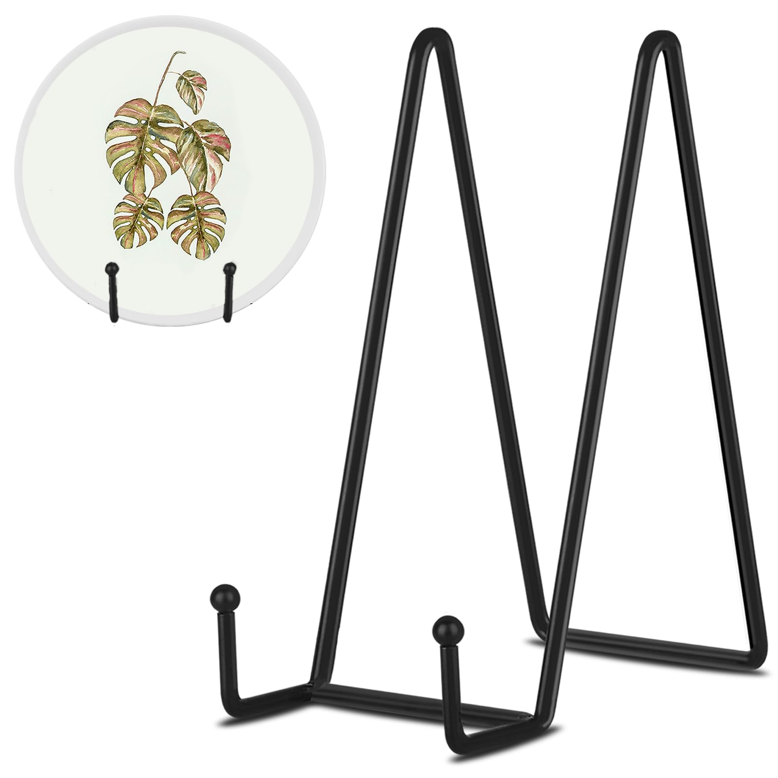 Amazon.com: Decolore 8 Inch 4 Pack Black Table Easel Plate Stands for ...