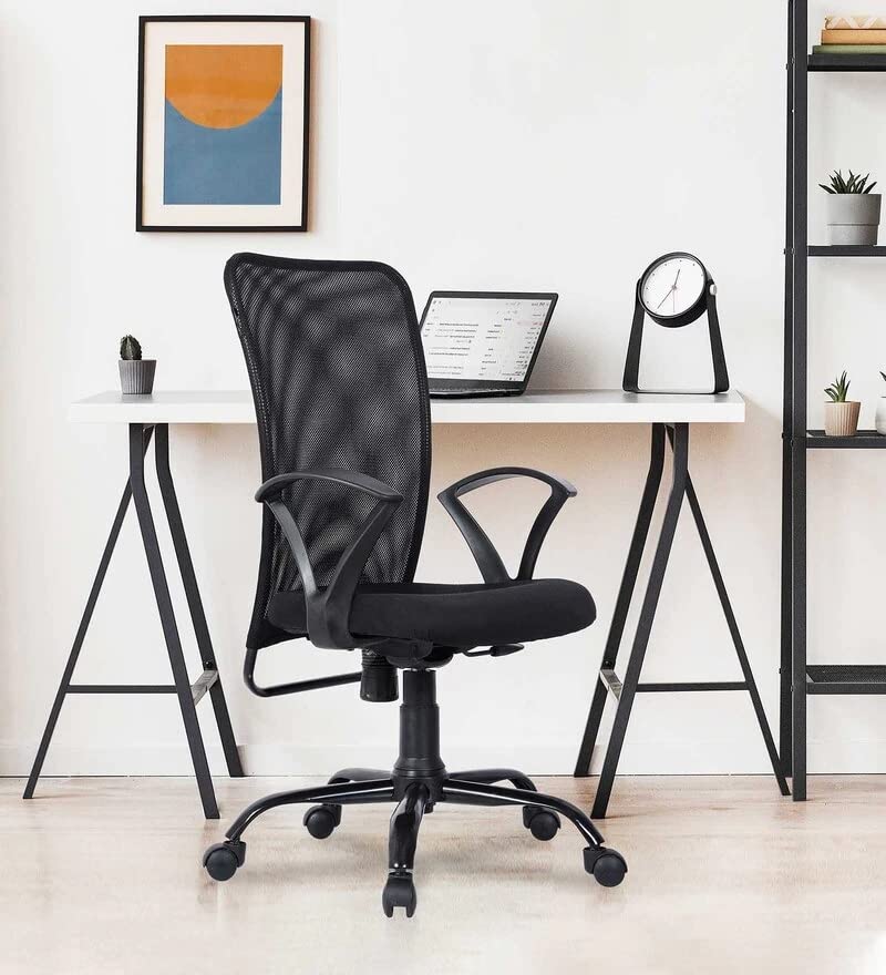 SILLA® Sigma Office Chair Mesh Mid Back Ergonomic Work from Home Desk ...