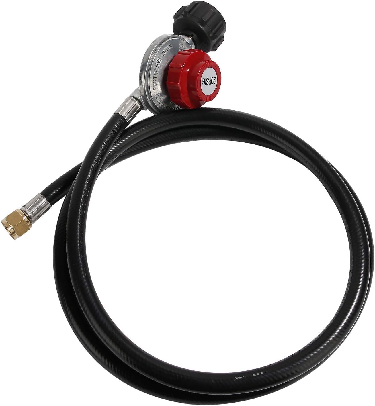 Amazon.com : GasOne 2109-RED 4 ft High Pressure 0-20 PSI Adjustable ...