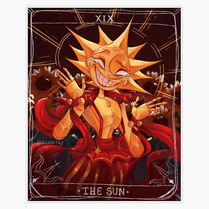 Amazon.com: The Sun (Sundrop Tarot Card) Sticker Vinyl Waterproof ...