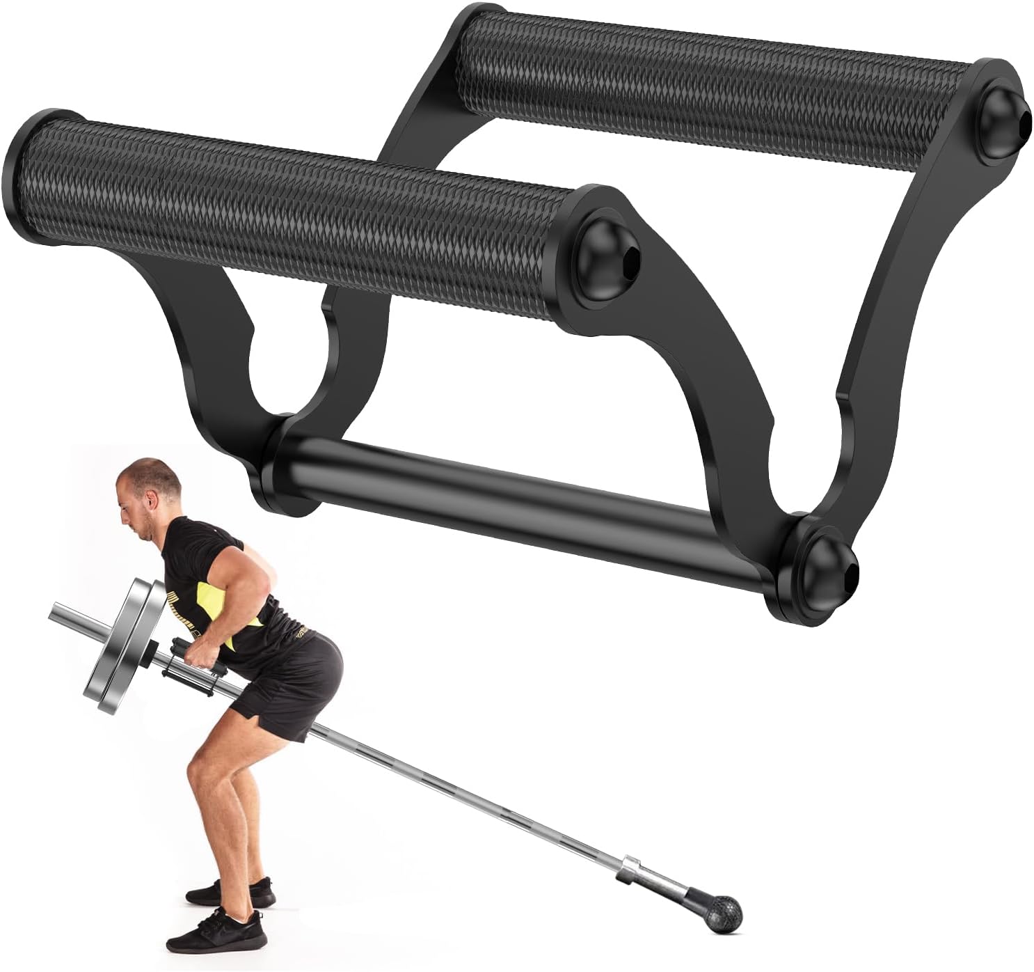 Amazon.com : V Bar Landmine Handle Attachment for Barbell Bars, Solid ...