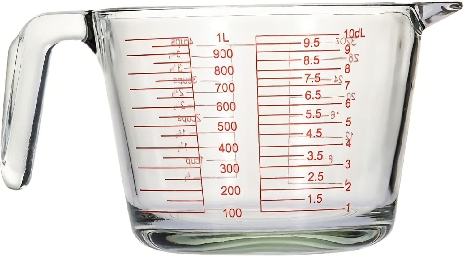 Amazon.com: Glass Measuring Cups Set,BPA-Free Premium Heat Resistant ...