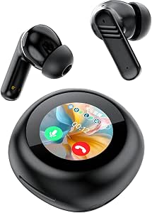 Amazon.com: Active Noise Cancelling Touch Screen Earbuds With Screen ...