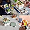 Amazon.com: monbento - Large Bento Lunch Box MB Square Natural with 2 ...