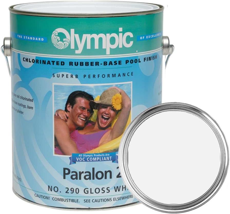 Amazon.com: Olympic Pool Paint - Paralon 2 - White - Chlorinated rubber ...