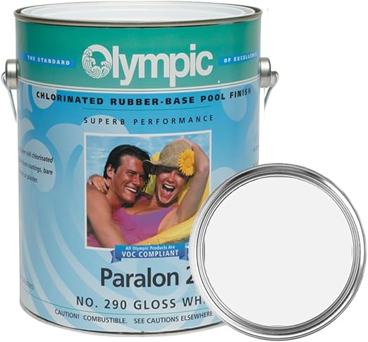 Amazon.com: Olympic Pool Paint - Paralon 2 - White - 1 Gallon ...