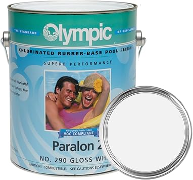 Amazon.com: Olympic Pool Paint - Paralon 2 - White - 1 Gallon ...
