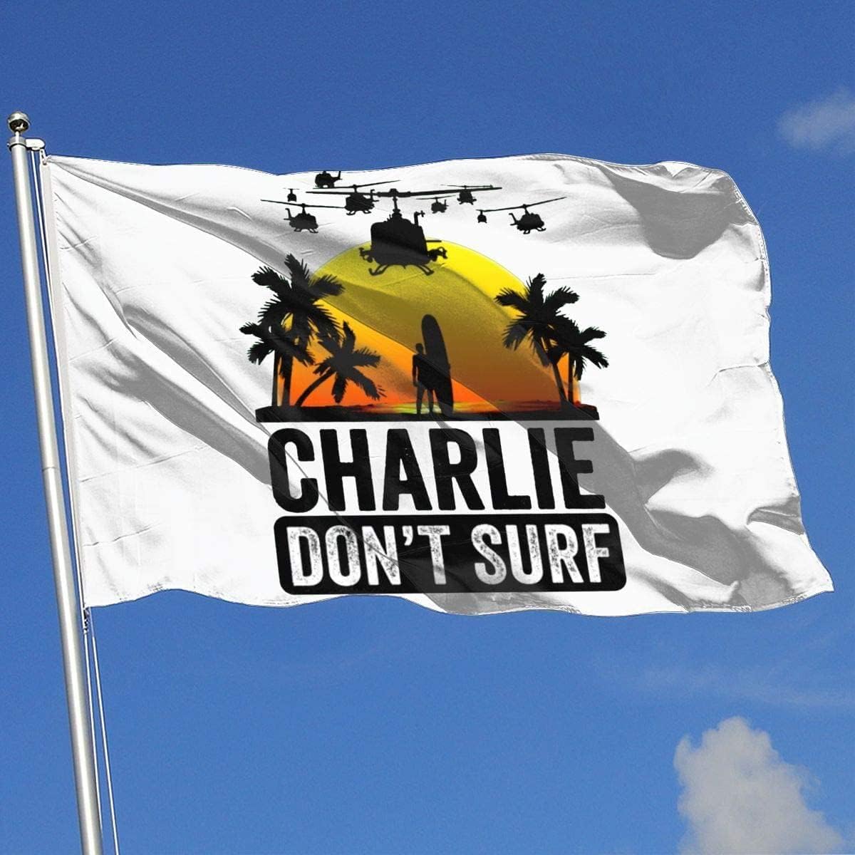 Amazon.com : Charlie Dont SURF Flag Built For Outdoor Use America ...
