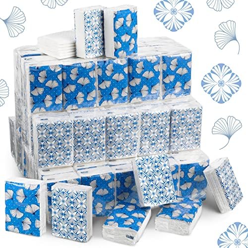 Amazon.com: 100 Pack 700 Sheets Fall Travel Size Tissue Packs 3 Ply ...