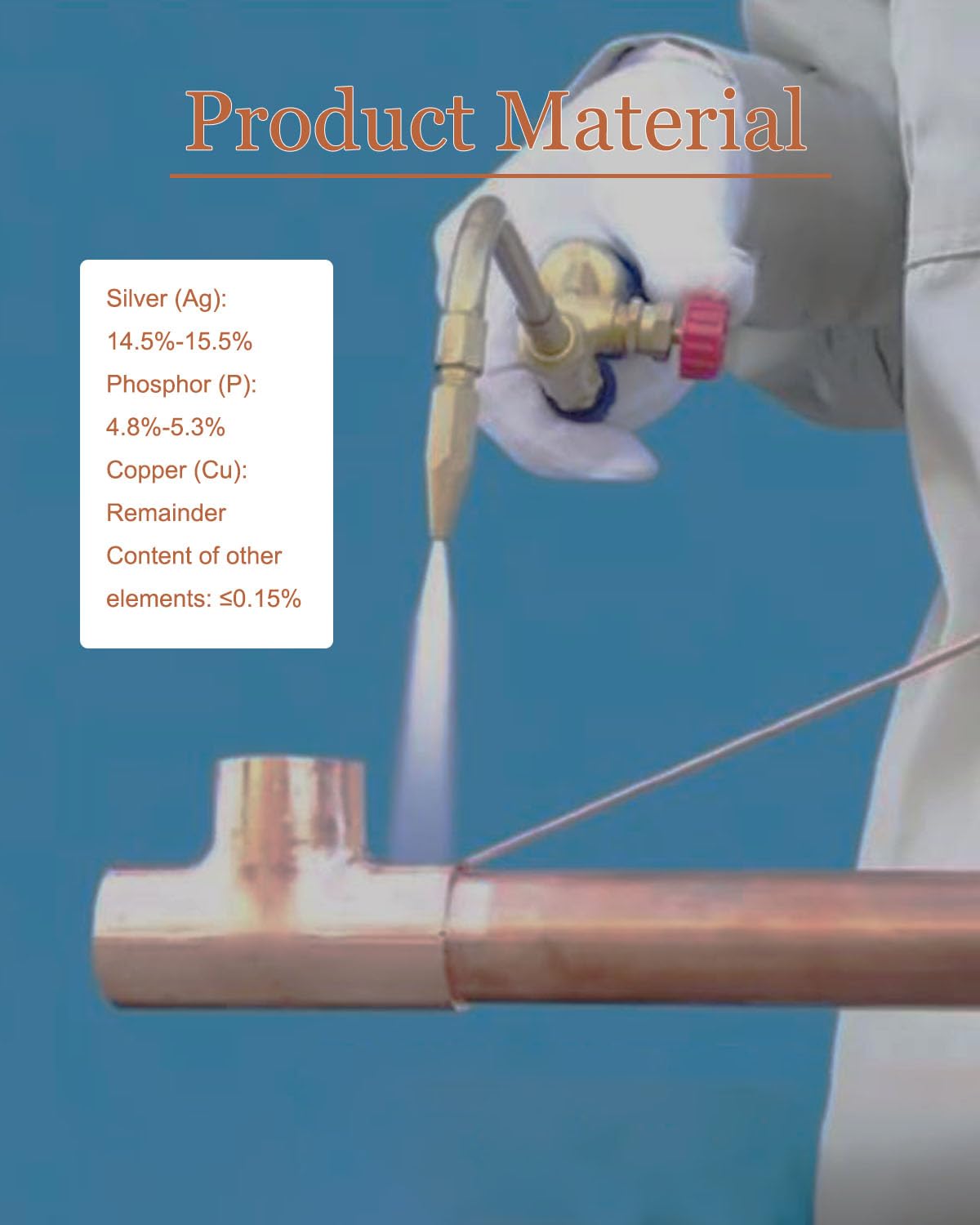 Snapklik.com : 7 Rods Brazing Rods, 15% Silver Brazing Rod 1/13 X 14 ...