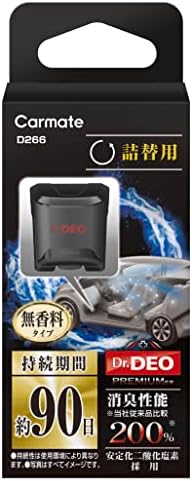 Amazon | カーメイト(CARMATE) 車用 防カビ 除菌 消臭剤 ドクターデオ Dr.DEO プレミアム 足元 取付タイプ/詰め替え 用 安定化二酸化塩素 90日持続 D266 ...