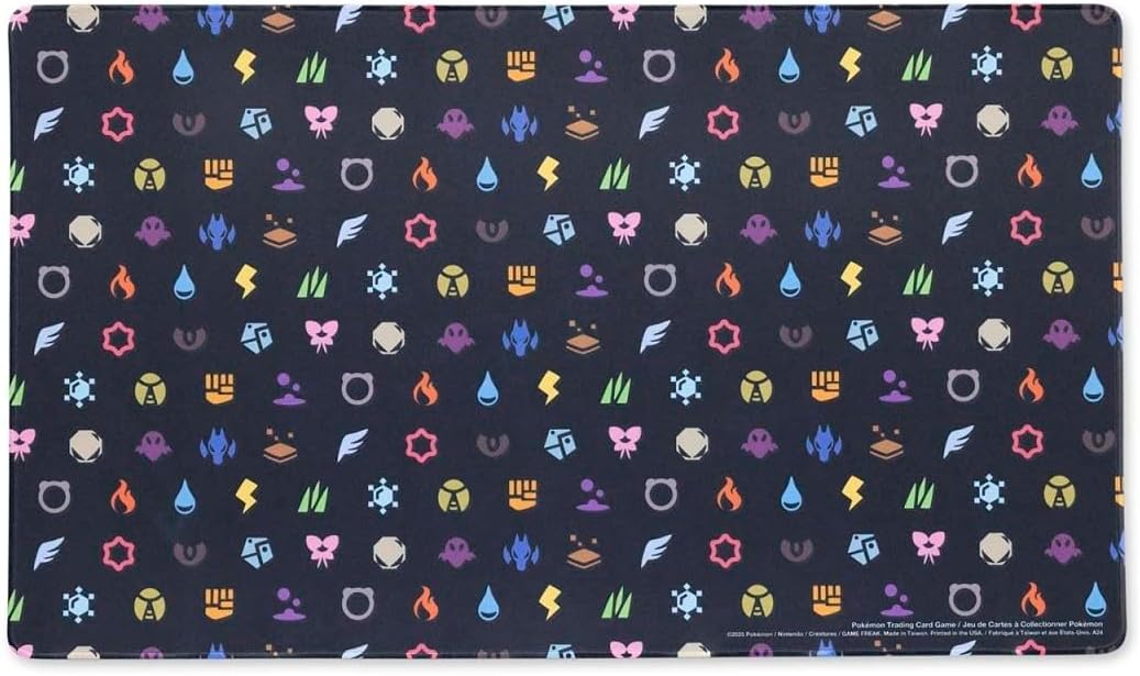 Amazon.com: Pokémon Center: Pokémon TCG Elemental Types Playmat : Toys ...