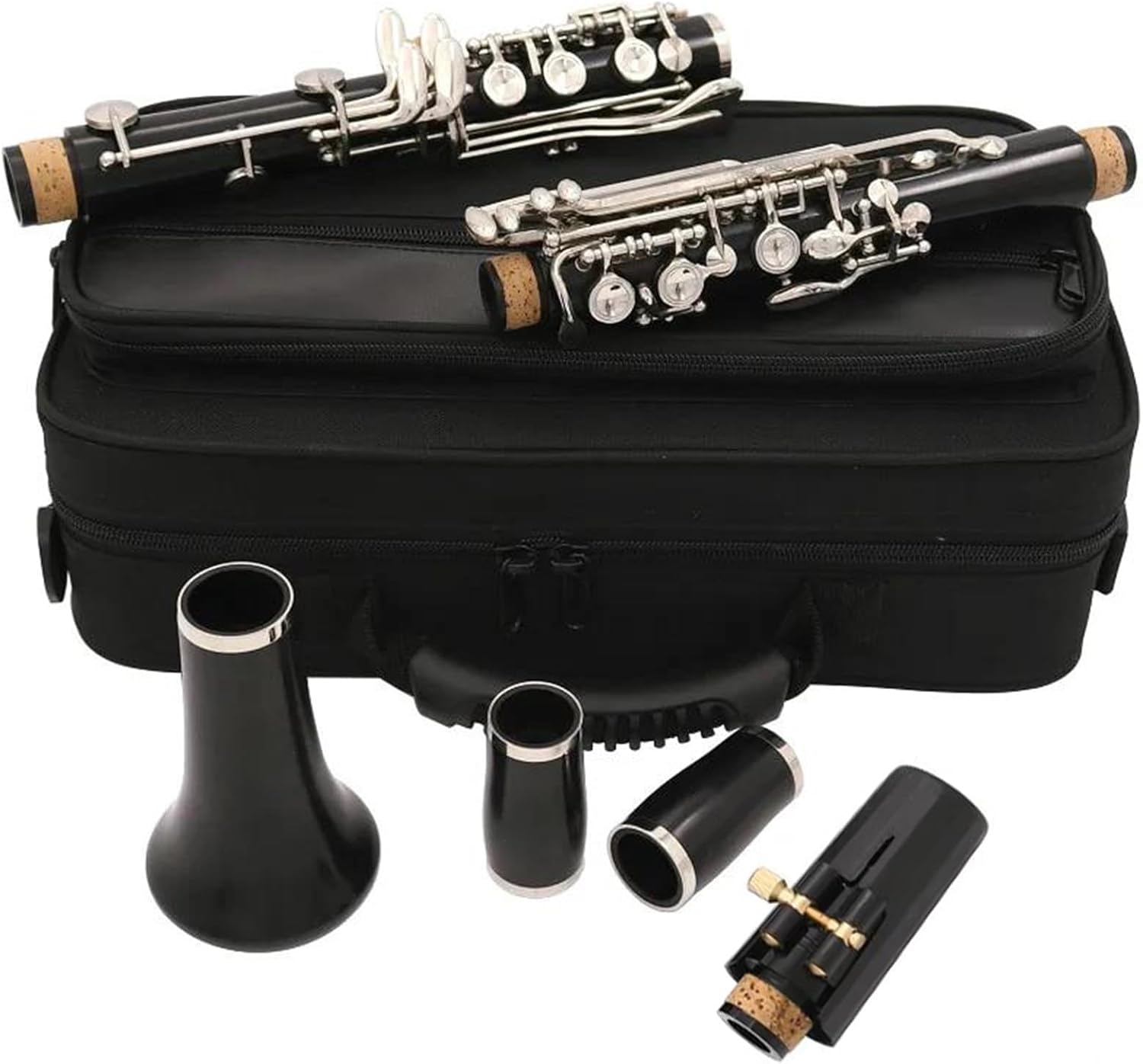 Amazon.com: QTRDFGE Clarinet Set Bakelite Body Closed Hole Clarinet 17 ...