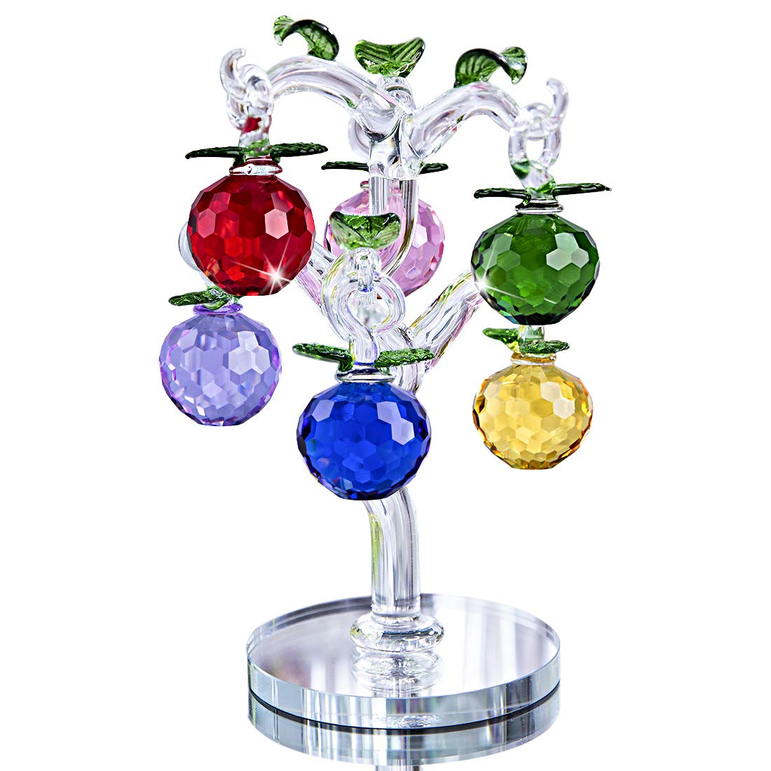 Buy QF Crystal Apple Tree Artificial Tree Crystal Ornaments Decor for ...