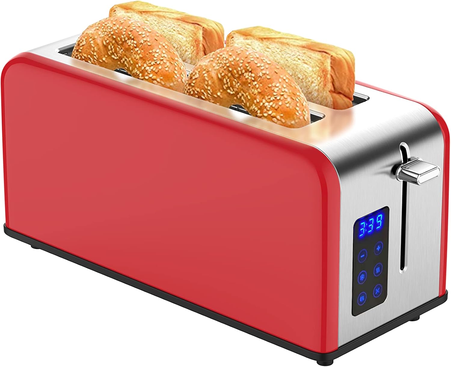 Amazon.com: Toaster 4 Slice with Long Slots, Touchscreen Toaster with 6 ...