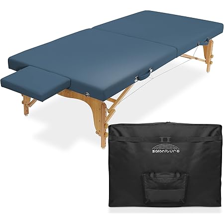 Amazon.com: Saloniture Basic Portable Folding Massage Table - Blue ...