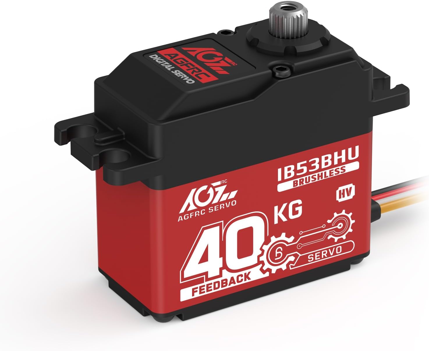 Amazon.com: AGFRC 40KG High-Torque RC-Servo Motor - Full Metal Gear ...