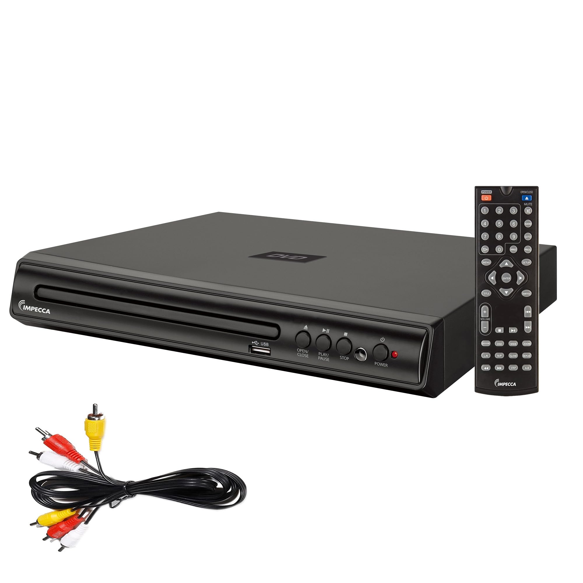 Snapklik.com : Impecca DVHP9109 Compact DVD Player For TV w/USB Input/AV