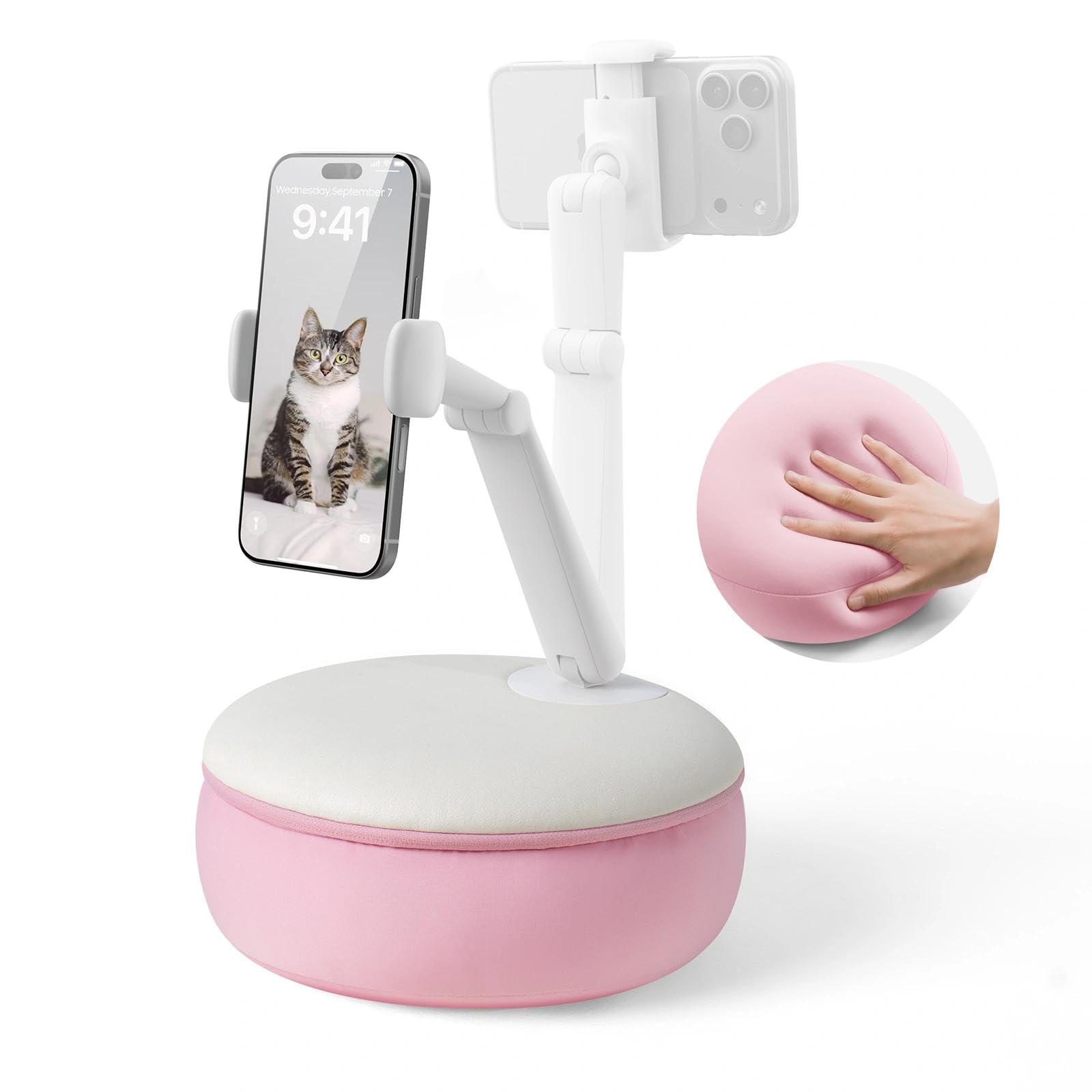 Snapklik.com : SAIJI Cell Phone Pillow Holder Mini iPhone Stand For Bed ...