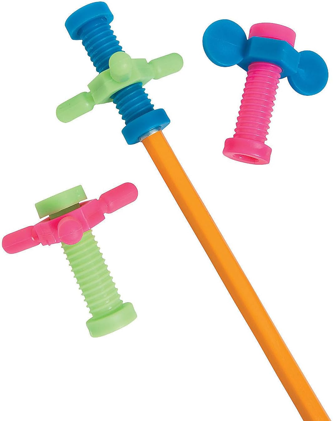 Amazon.com : Fun Express Fidget Pencil Toppers for Kids - Bulk Set of ...
