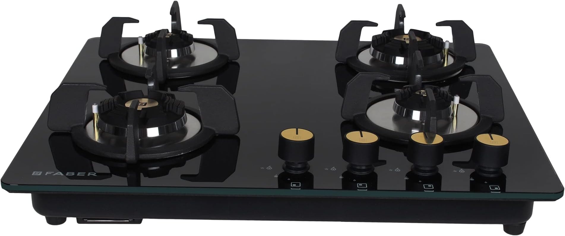 Faber Glass, Mild Steel Hobtop Utopia HT 804 BR CI Auto Electric ...