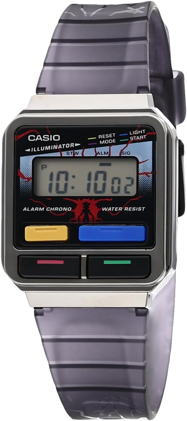 Buy Casio Unisex-Adult Rubber New Vintage Digital Stranger Things ...