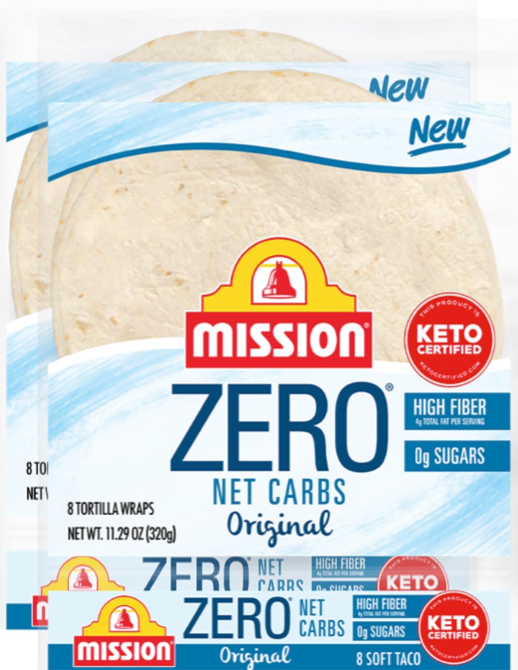 Amazon.com: Mission Zero Net Carbs Original Flour Tortillas, 8 Count, 8 ...