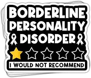 Amazon.com: SODAVA | Borderline Personality Disorder Stickers ...
