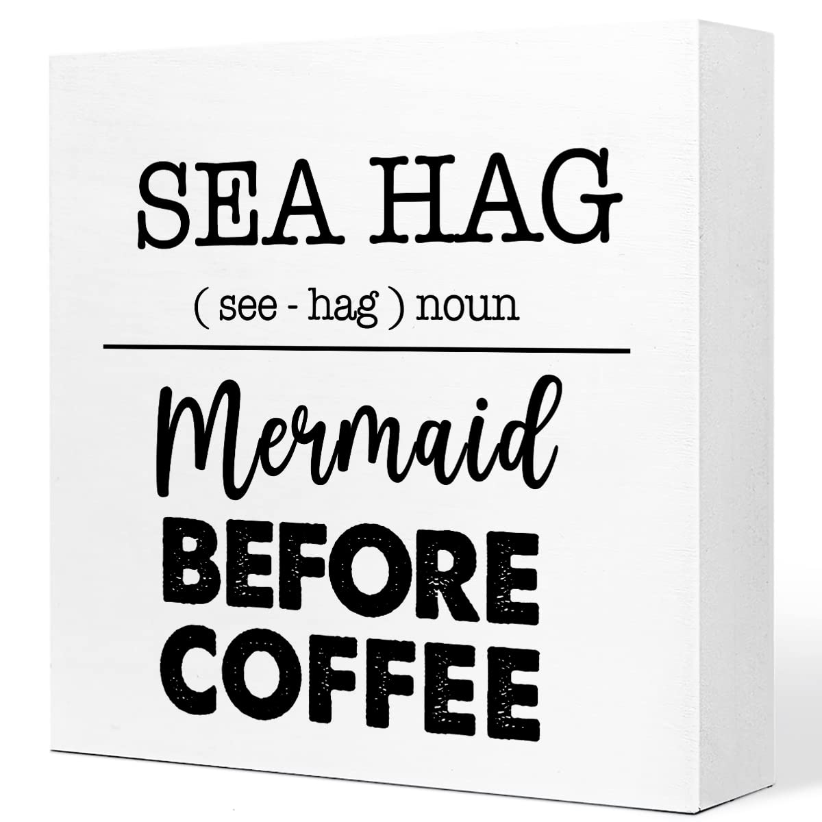 Amazon.com: Summer Desk Decor,Funny Sea Hag Definition Wood Plaque Sign ...