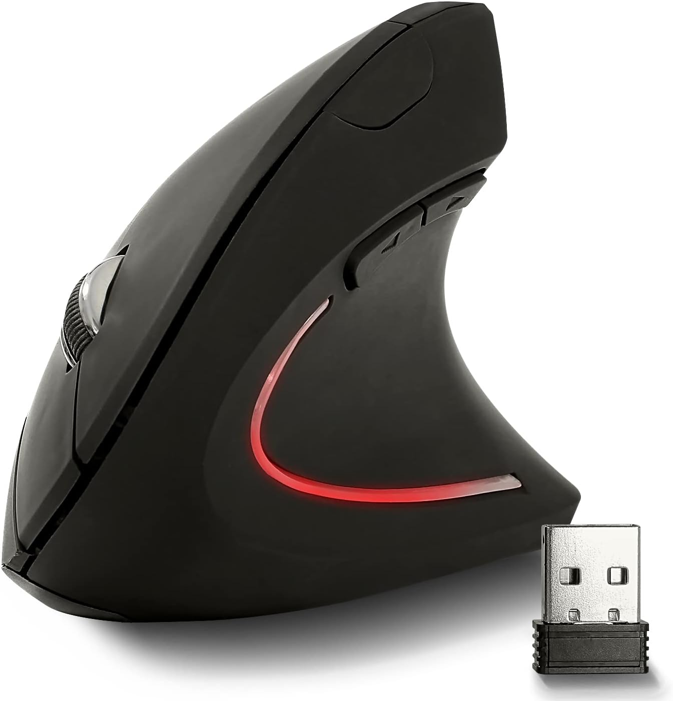 Eaxus® Ergonon Vertikale Maus kabellos - Hochkant USB Maus ergonomisch ...