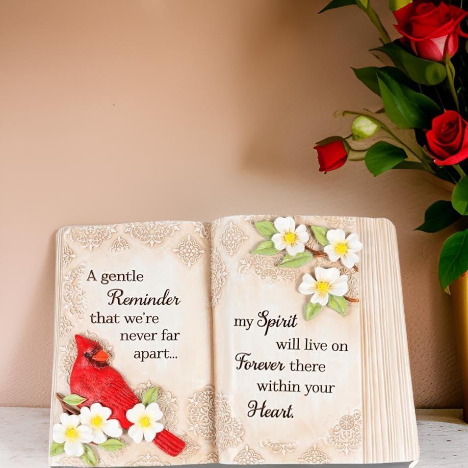 Snapklik.com : 11" Gentle Reminder Cardinal Memorial Stone- Book ...