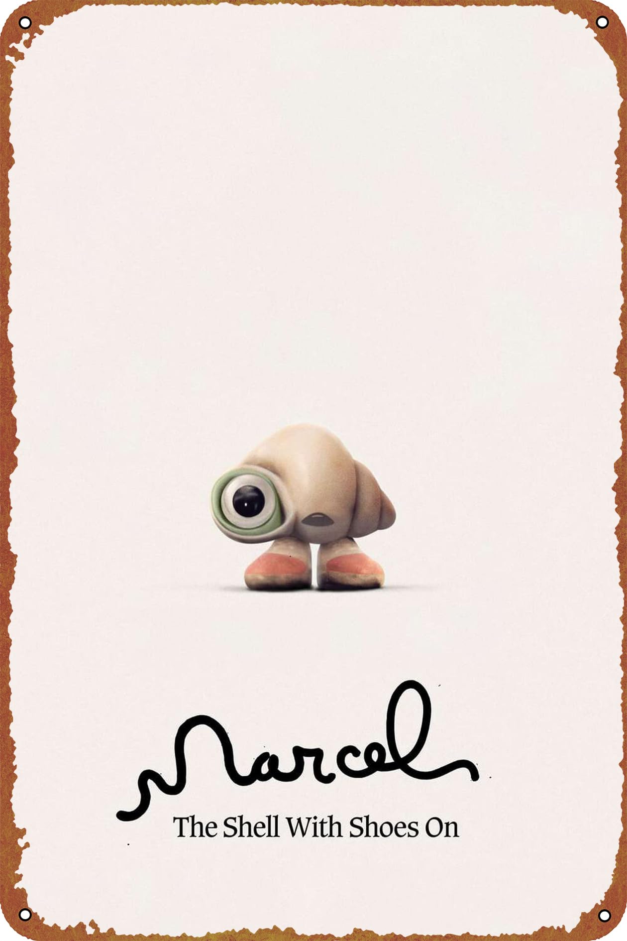 Amazon.com: Marcel the Shell with Shoes On Movie Poster Creative Tin ...