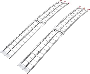 Amazon.com: Truck Car Auto Trailer Ramps, 2pcs Aluminum Trailer Ramps ...