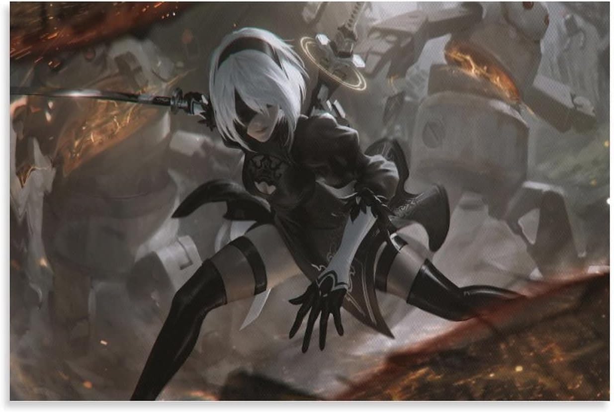 Amazon.com: Nier Automata Poster Sexy Nier Automata 2b Poster Nier ...