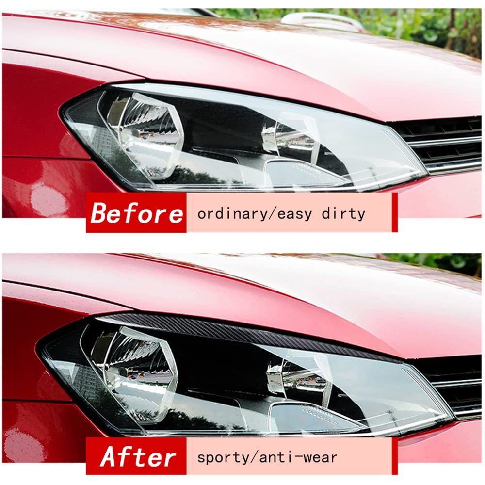 Snapklik.com : Curboom Car Headlight Cover Eyebrow Decal Compatible