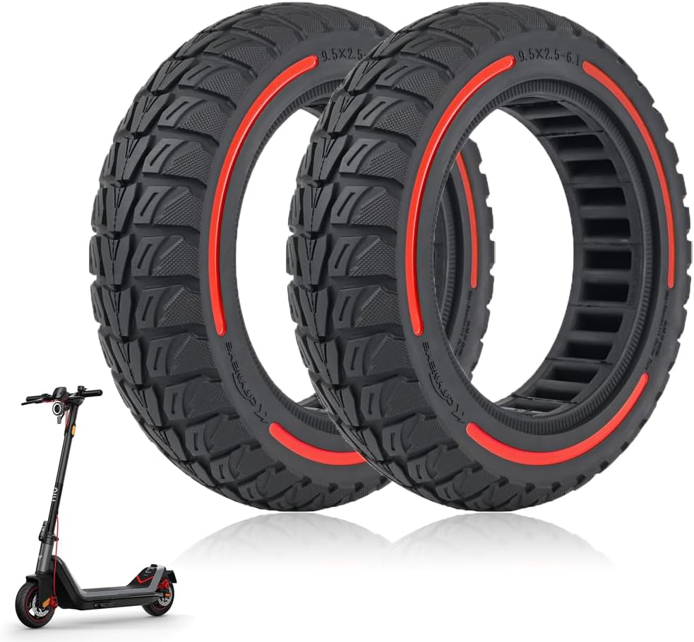 Amazon.com: RidTianTek 9.5x2.50 Solid Tire 9.5 inch for NIU KQi3 Pro ...