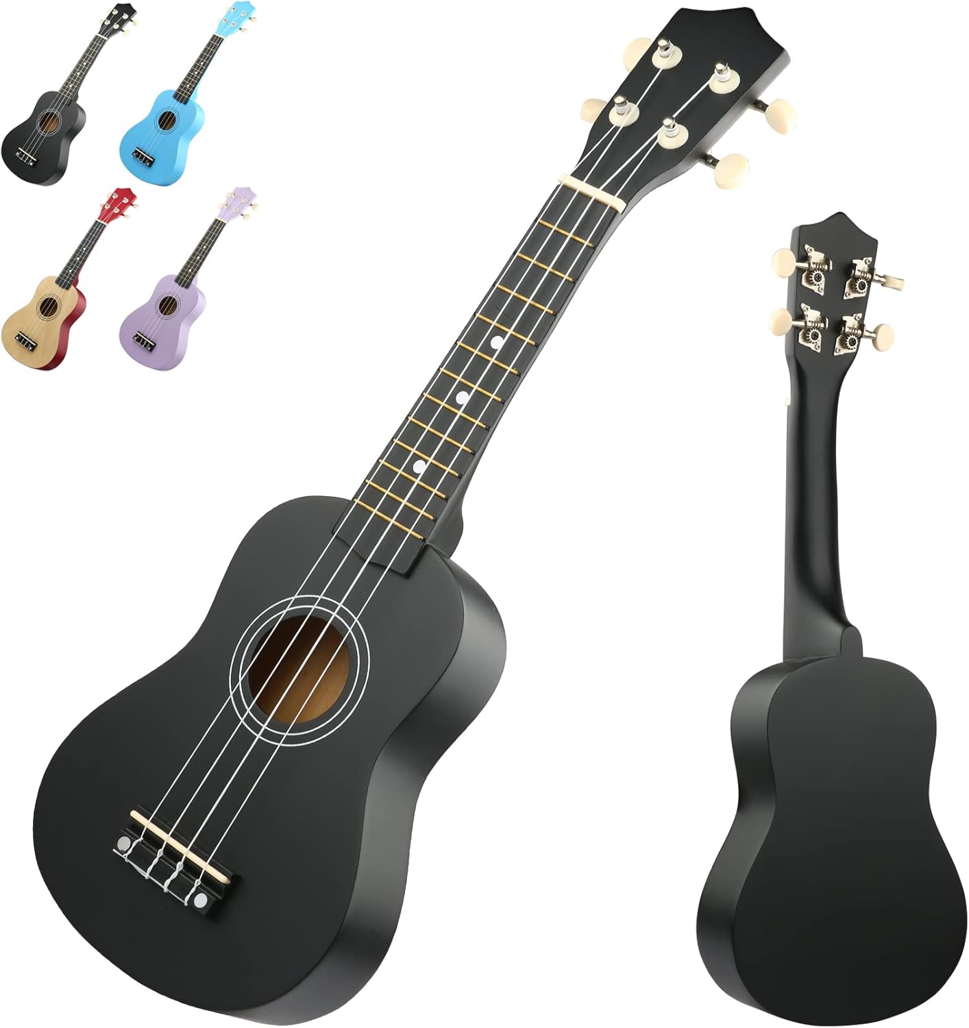 Amazon.com: LXS Soprano Ukulele Kids Ukulele for Beginners - 21" Small ...