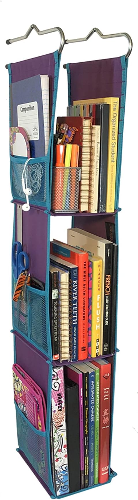 Amazon.com: LockerWorks 3 Shelf Adjustable Hanging Locker Organizer, 20 ...