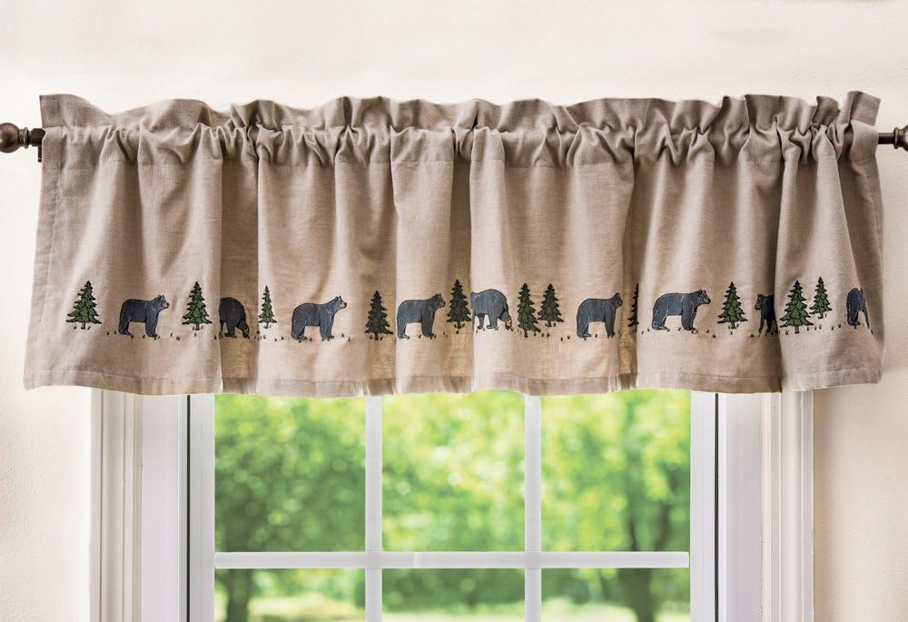 Amazon.com: Park Designs Concord Bear Lined Valance, 60 x 14 : Home ...