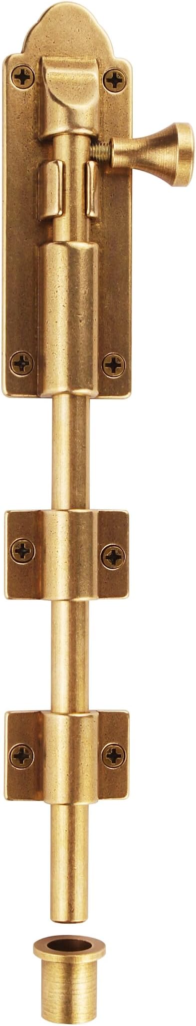 Baldwin 0382.102 Ornamental Heavy Duty 18-Inch Surface Bolt, Oil Rubbed ...