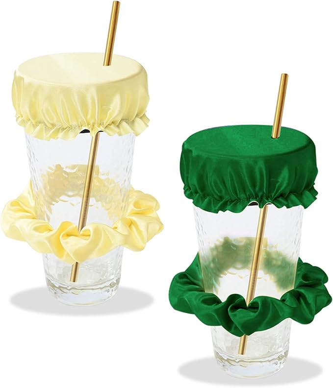 Anti Spike Scrunchie Drink Protector Reusable Scrunchie Cup Cover for ...