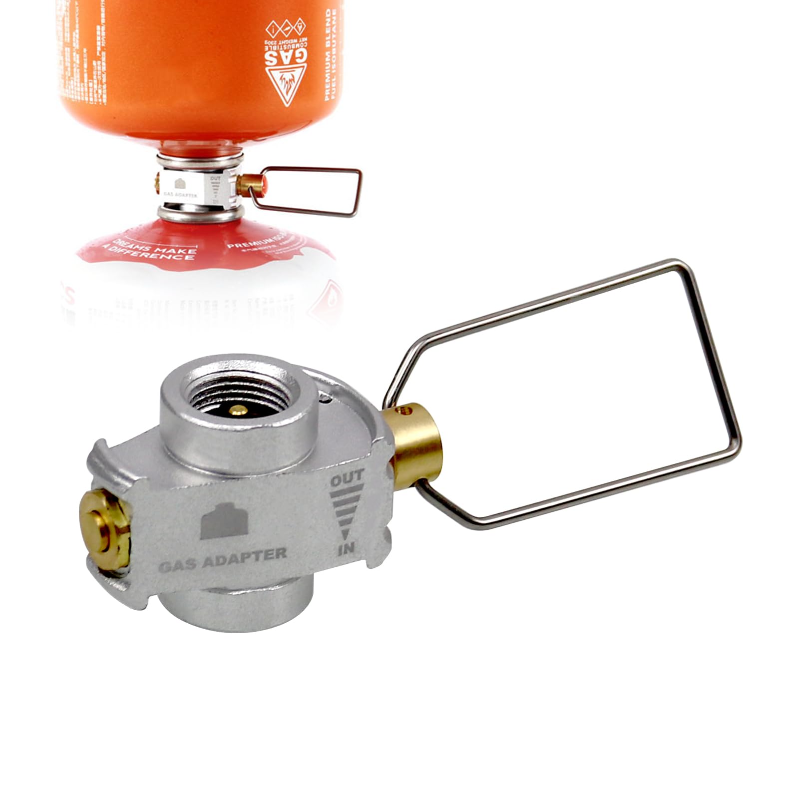 Rulline Backpacking Fuel Transfer Device Gas Canister Refill Adapter ...