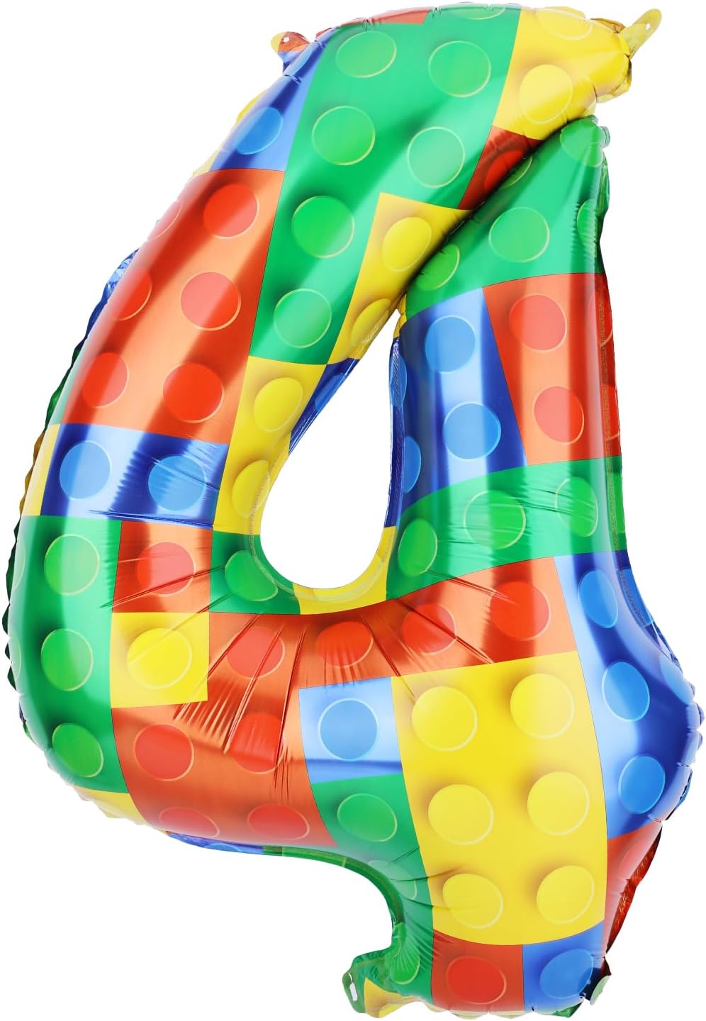 32 Inch Building Block Number Balloon, Colorful Number Block Foil ...