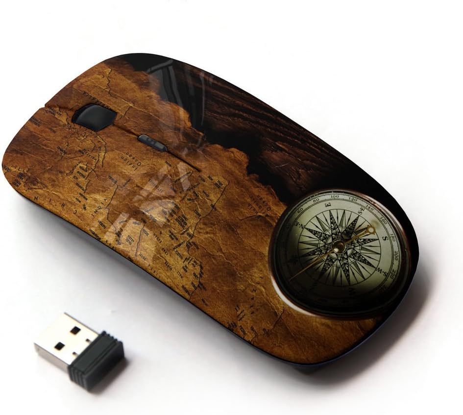 Amazon.com: KOOLmouse [ Optical 2.4G Wireless Mouse [ Compass Map ...
