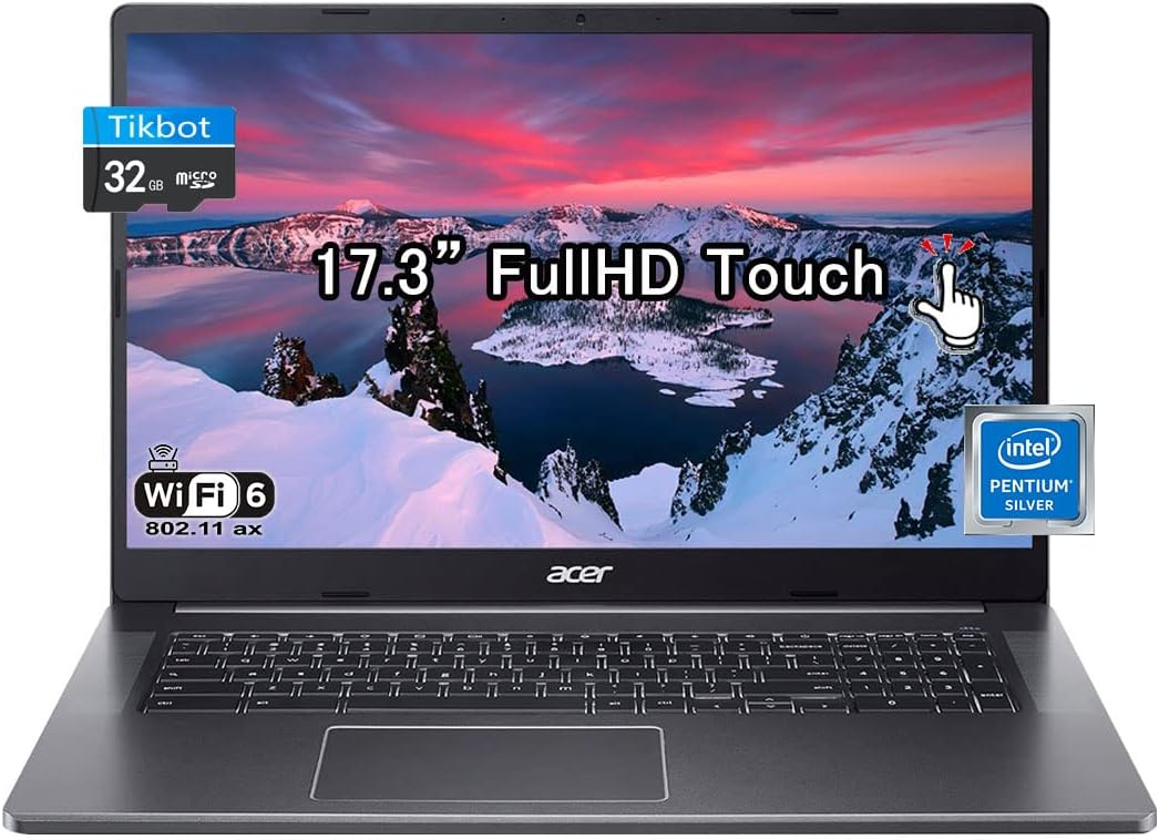 Amazon.com: Acer Chromebook Touchscreen, Backlight Keyboard, Laptop 17 ...