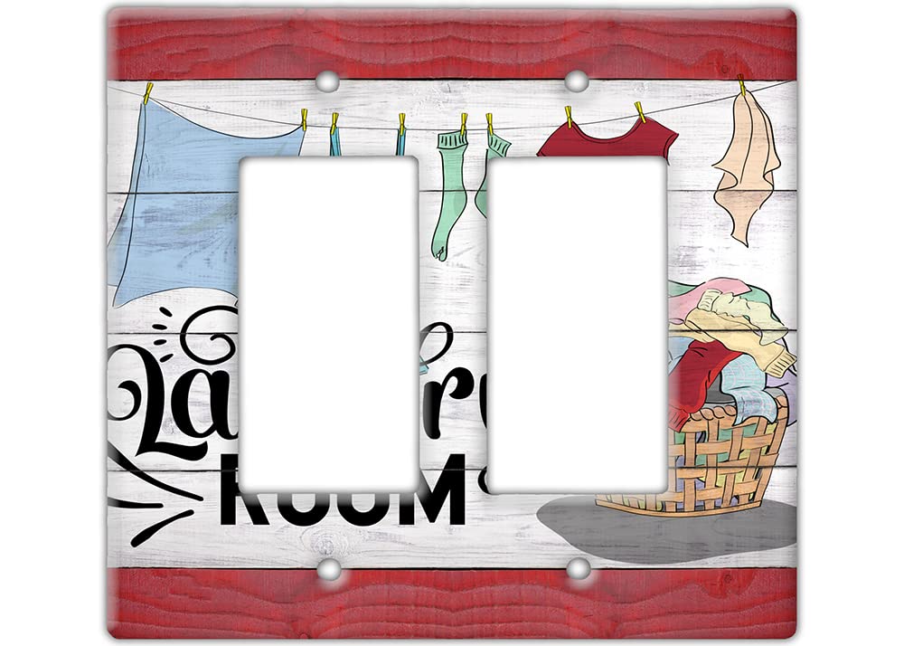 Amazon.com: Decorative Wall Switch Cover Plate - Laundry Room ...