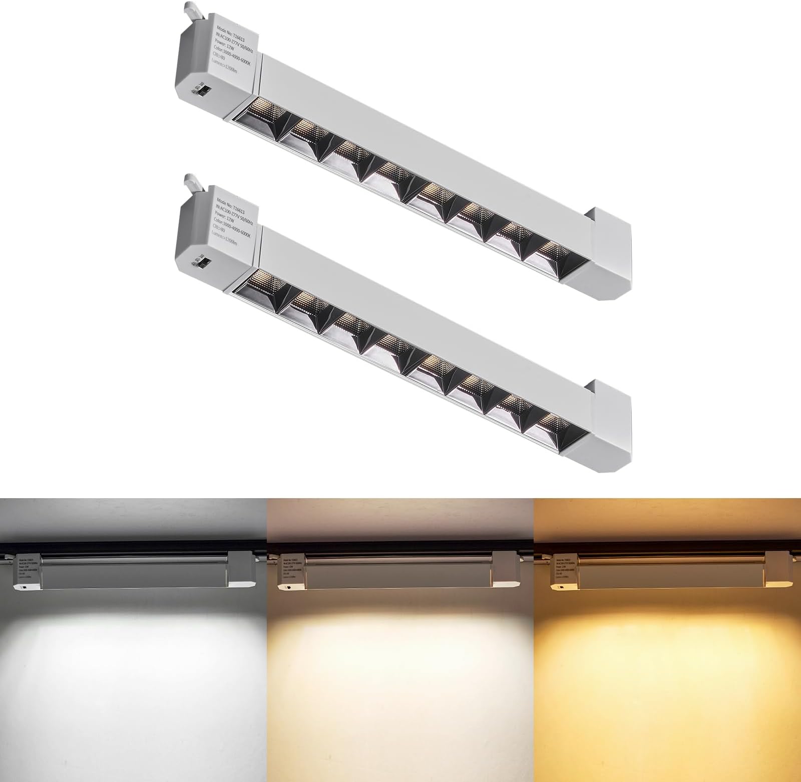 Globe Electric 59941 Bleecker 3-Light LED Integrated Track Lighting ...