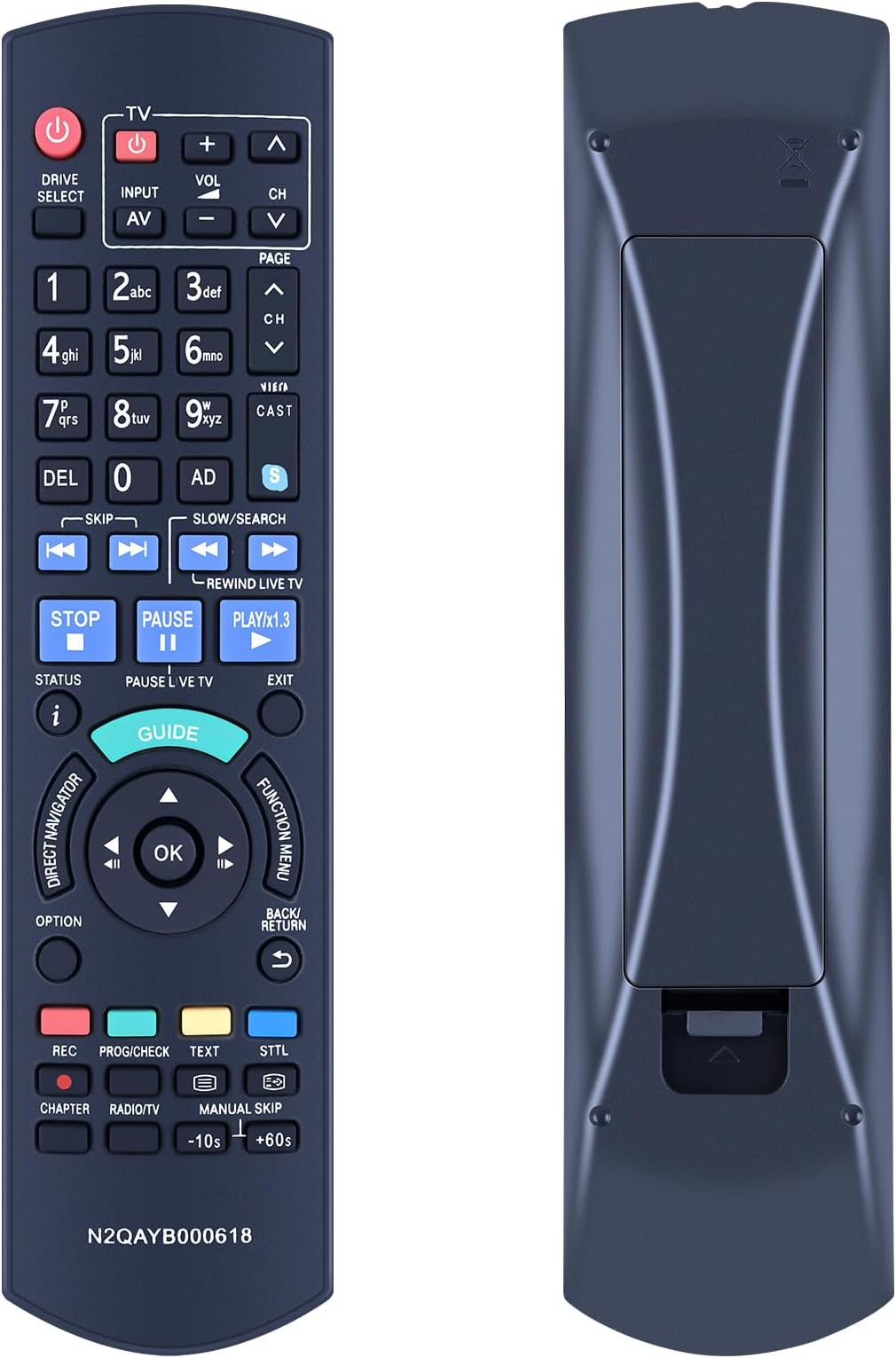 Ersatz Fernbedienung Panasonic Recorder IR6 für Panasonic Blu ray Disc ...