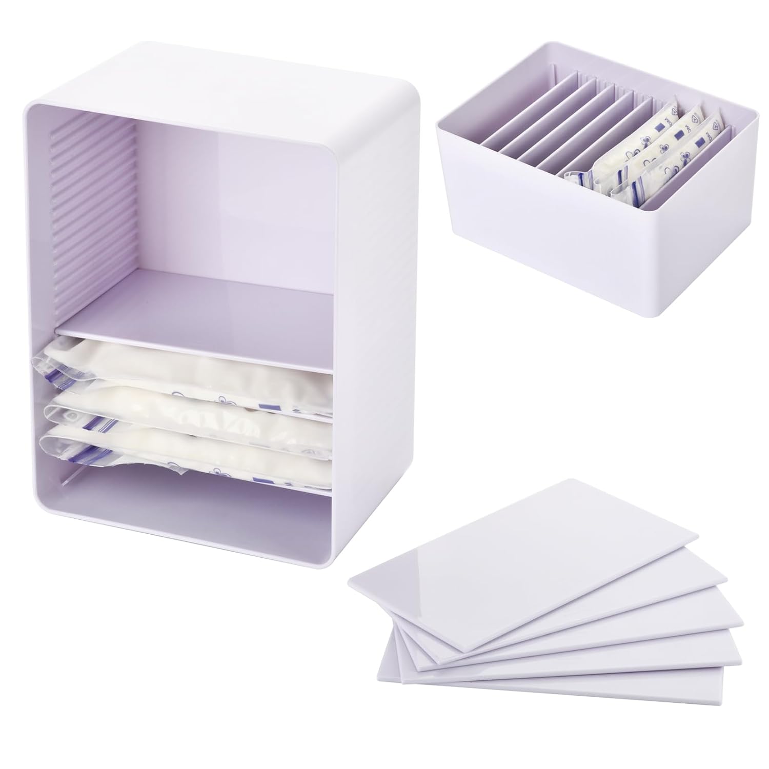 Amazon.com : Breastmilk Freezer Storage Container with Separator Boards ...